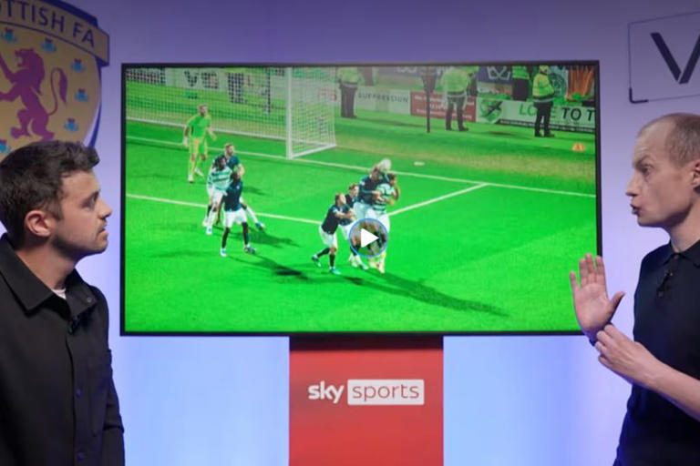 Willie Collum backs refs over controversial Celtic penalty but Hearts ...
