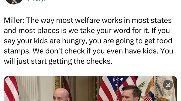 Stephen Miller slapped with community note