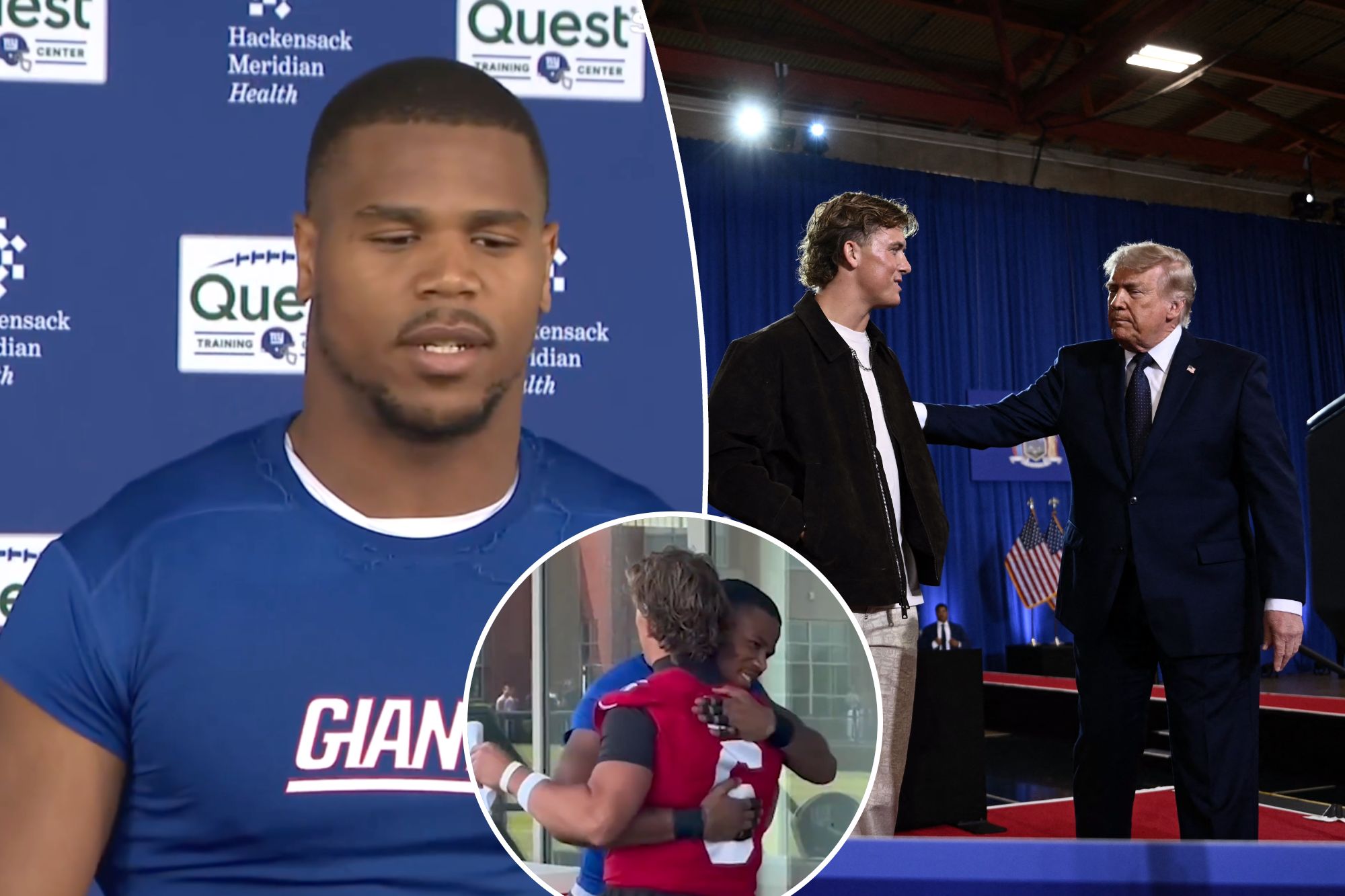 Giants’ Abdul Carter explains his response to Jaxon Dart’s Trump ...