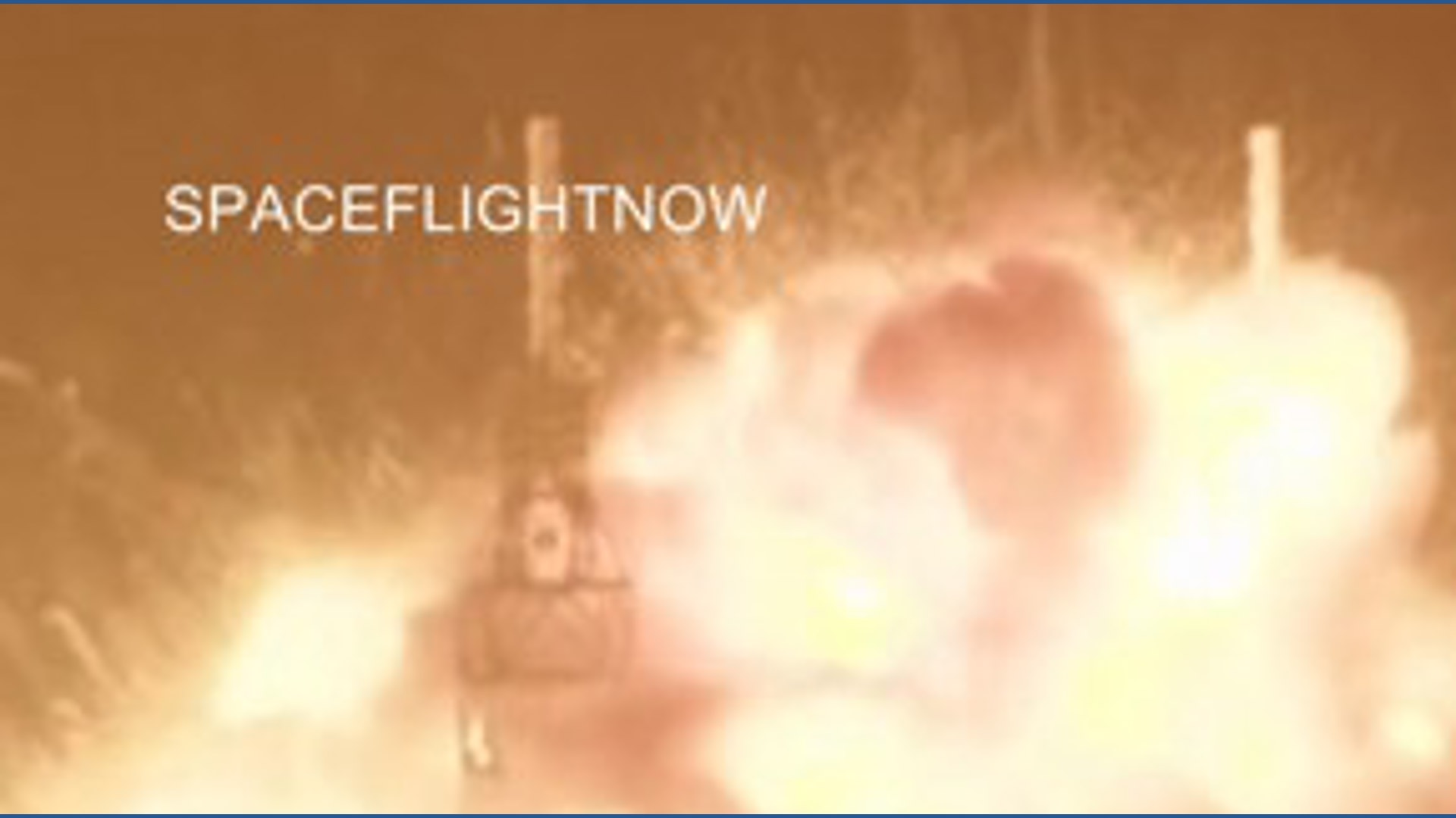 Rocket explodes on launch pad