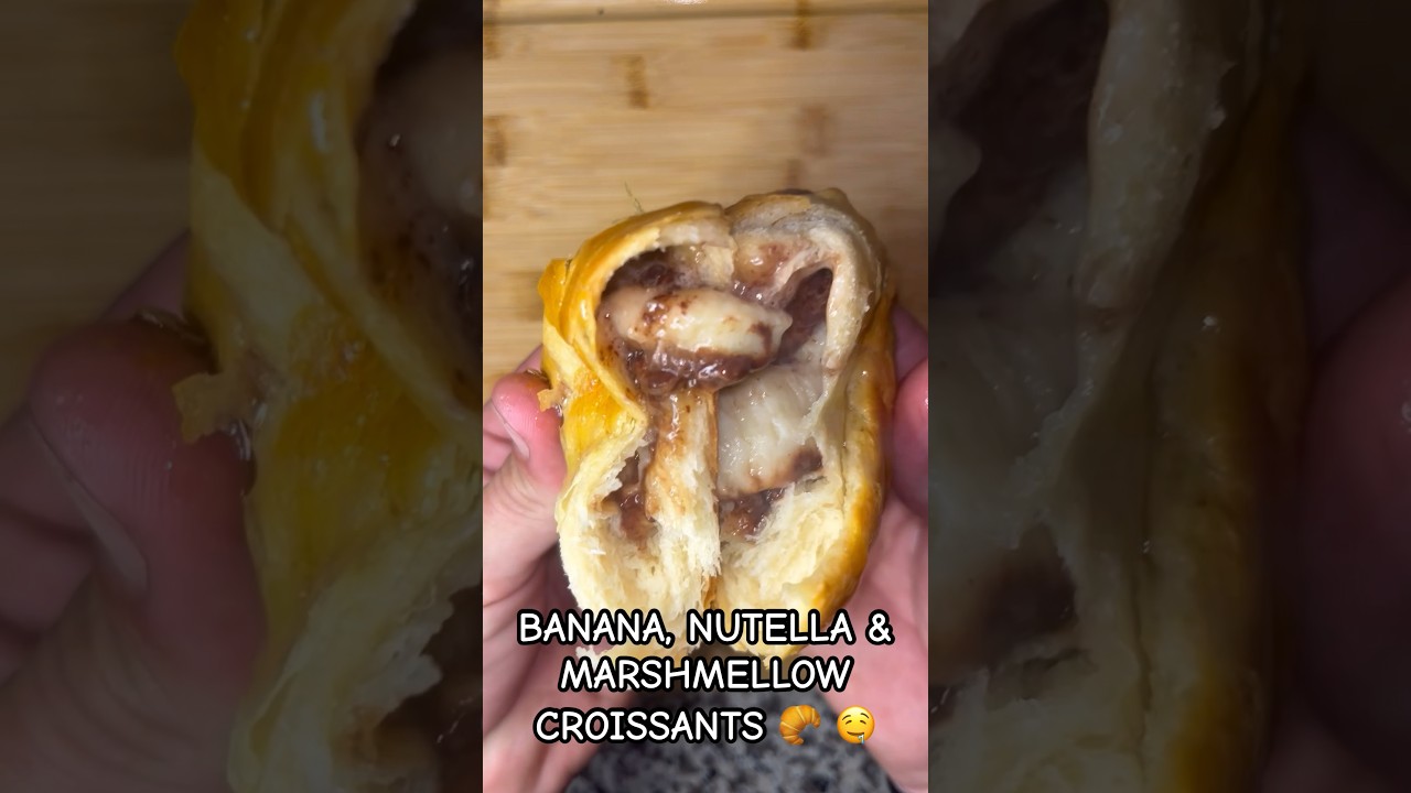 BANANA, NUTELLA & MARSHMELLOW CROISSANTS -Riley’s Stupid Recipes