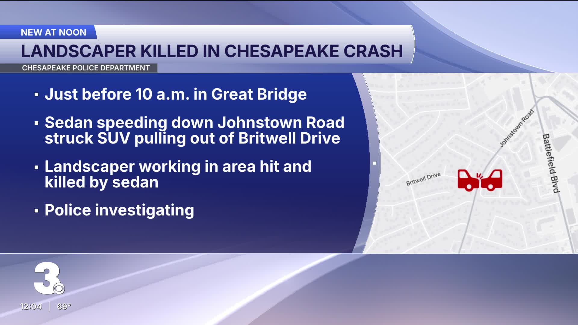 Landscaper killed after car crash on Johnstown Road; investigation ...