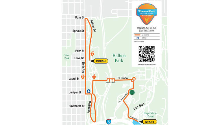 List: Roads closed this weekend for 2026 Rock 'n' Roll San Diego Marathon