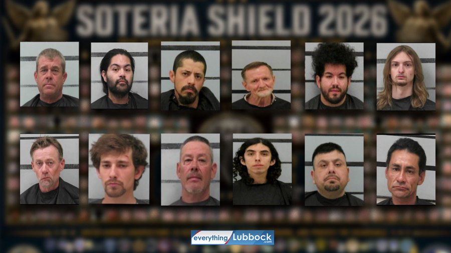 Ex-teacher among dozen Lubbock men arrested in Operation Soteria Shield