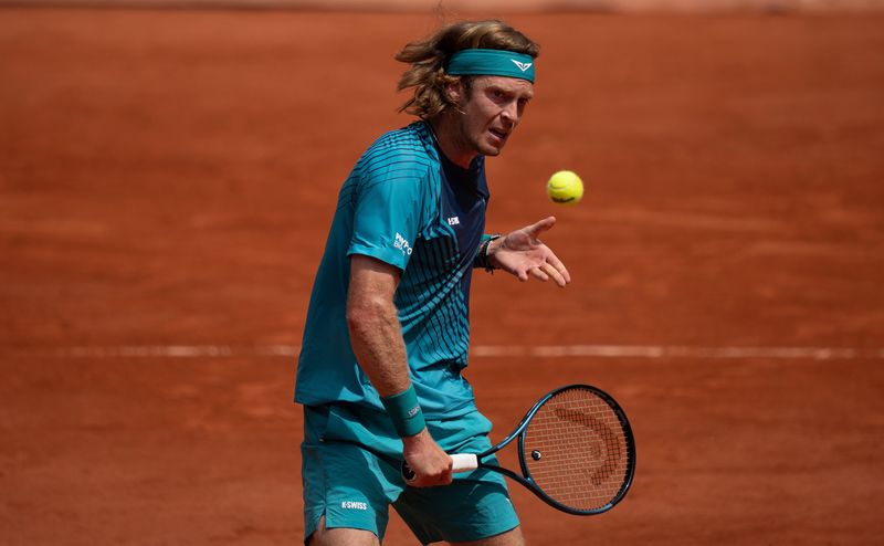 Tennis - Rublev's red mane grows on fans as results shift perception