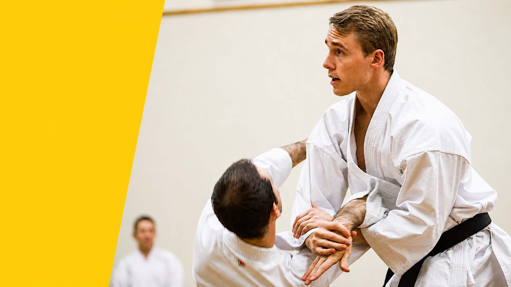 Traditional karate joint locks and escapes