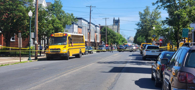 Coroner called after teenager shot exiting Harrisburg school bus