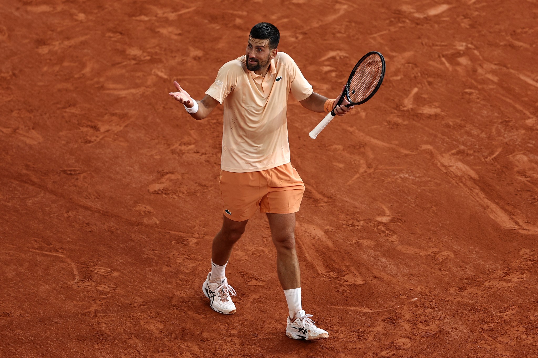 Novak Djokovic snaps at cameraman during Roland-Garros match