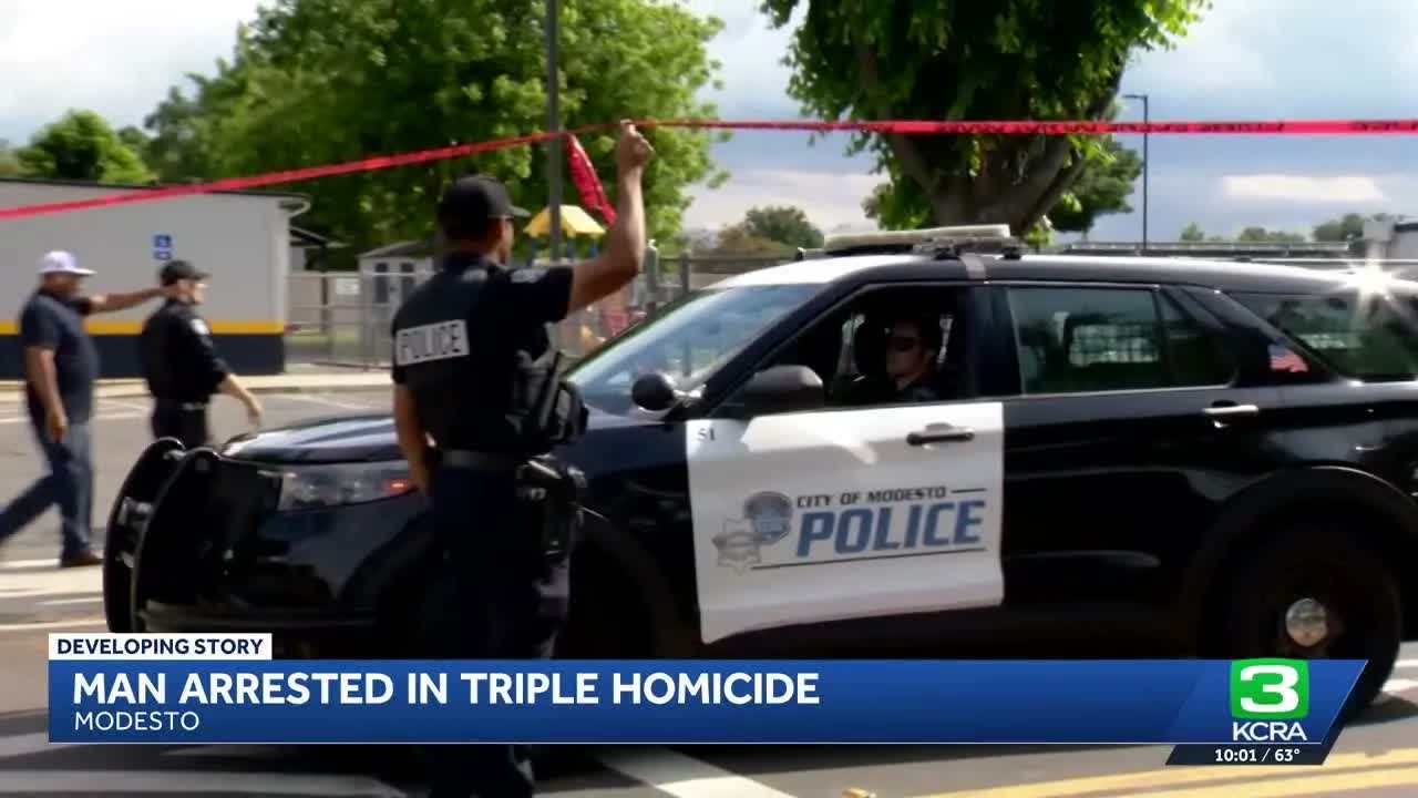 Man arrested in Modesto deadly triple stabbing