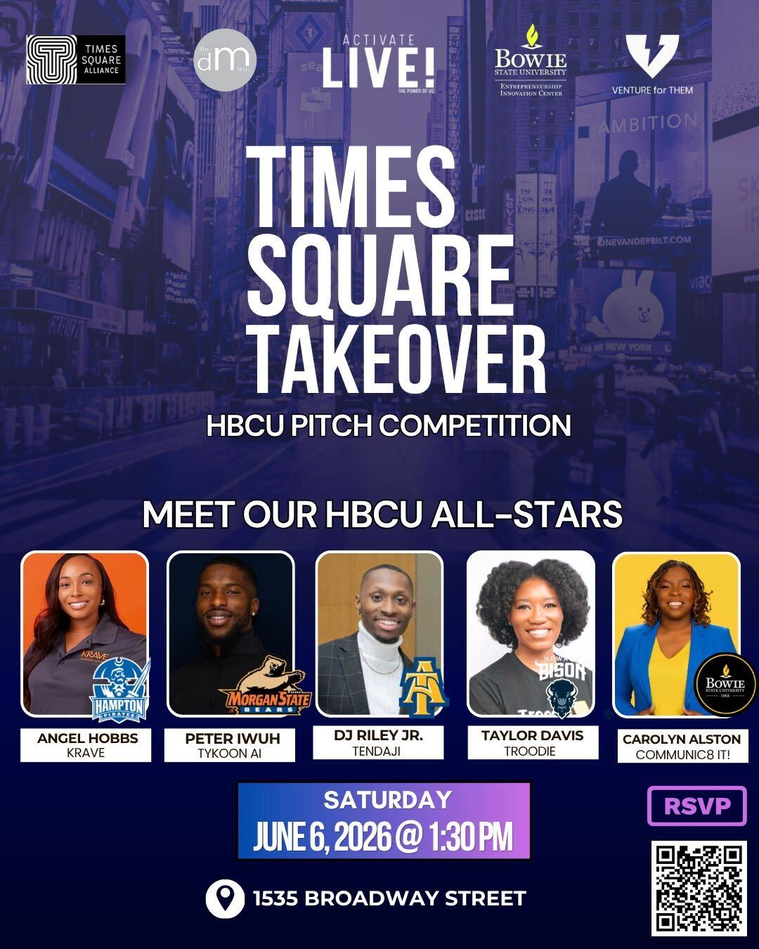 HBCU founders to make history with first pitch competition in Times Square