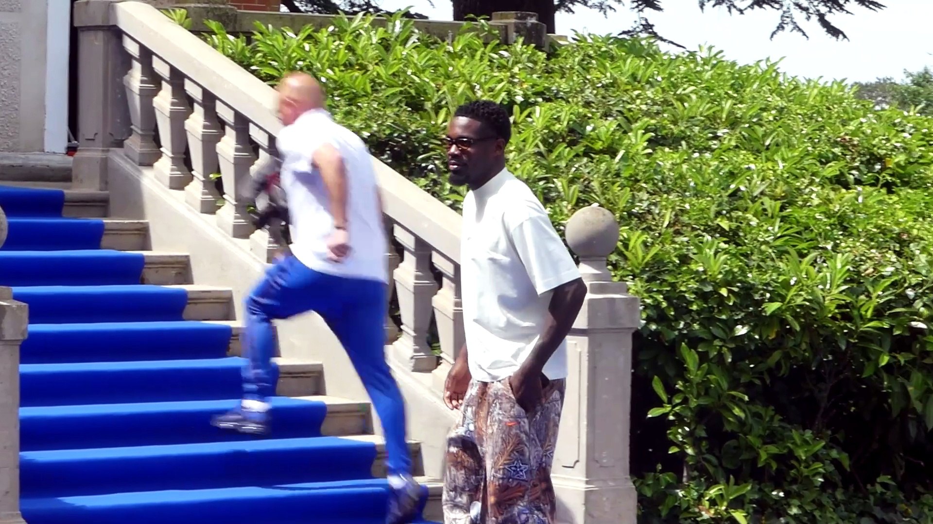 L'arrivée des joueurs à Clairefontaine