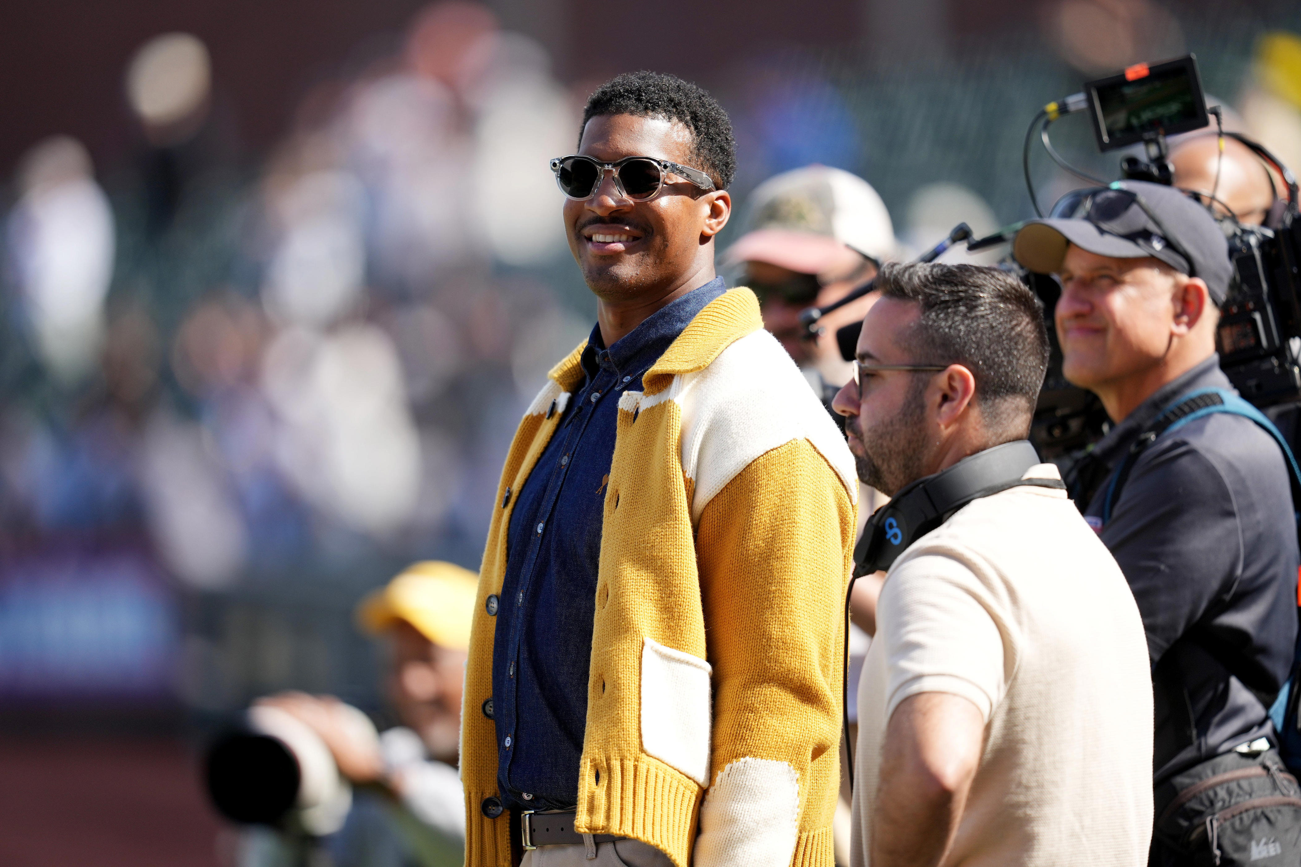 Jameis Winston addresses Jaxson Dart's Trump intro as only he can