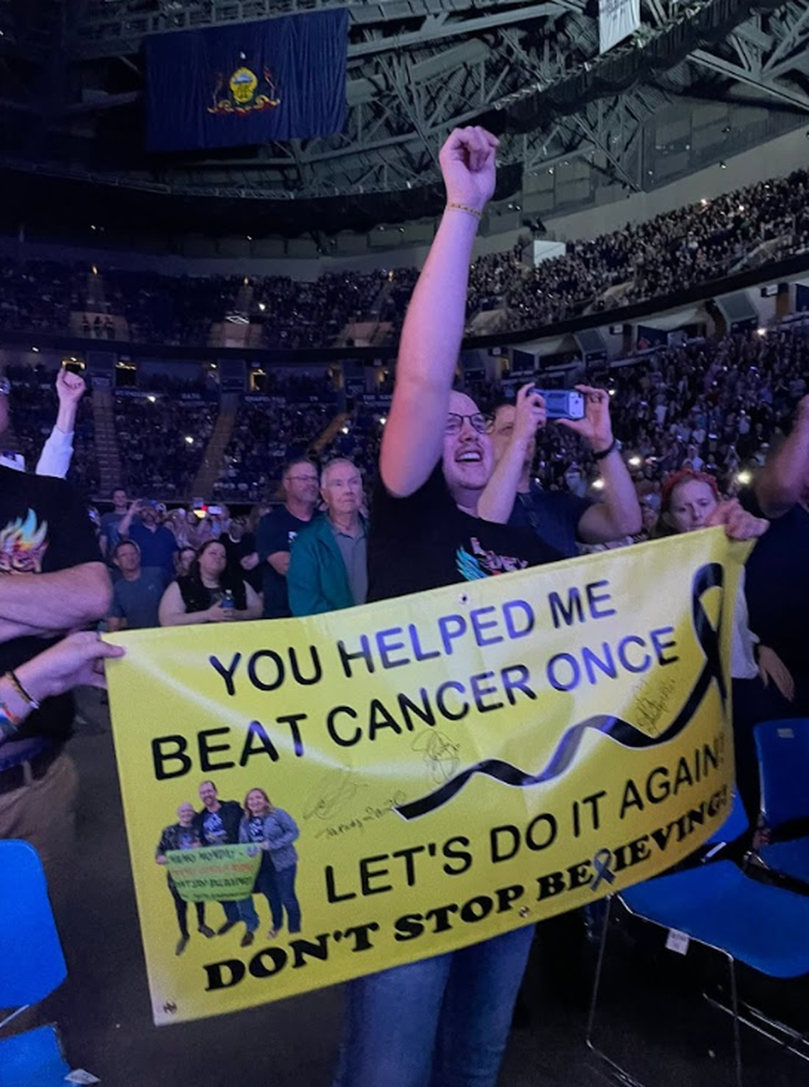 Journey helped a Centre County teen through cancer fight. He met them ...