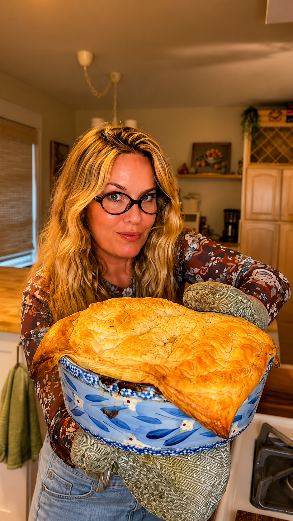Puff pastry chicken pot pie