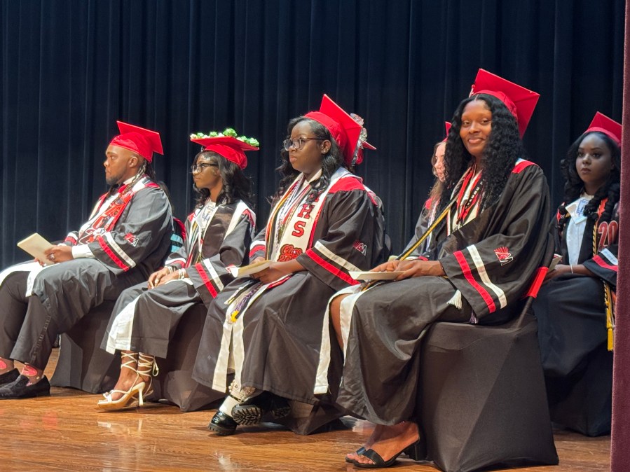 McCormick grads celebrate at Emerald High School after fire damages gym