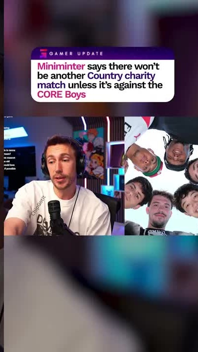 Miniminter confirms no more charity matches? Unless...