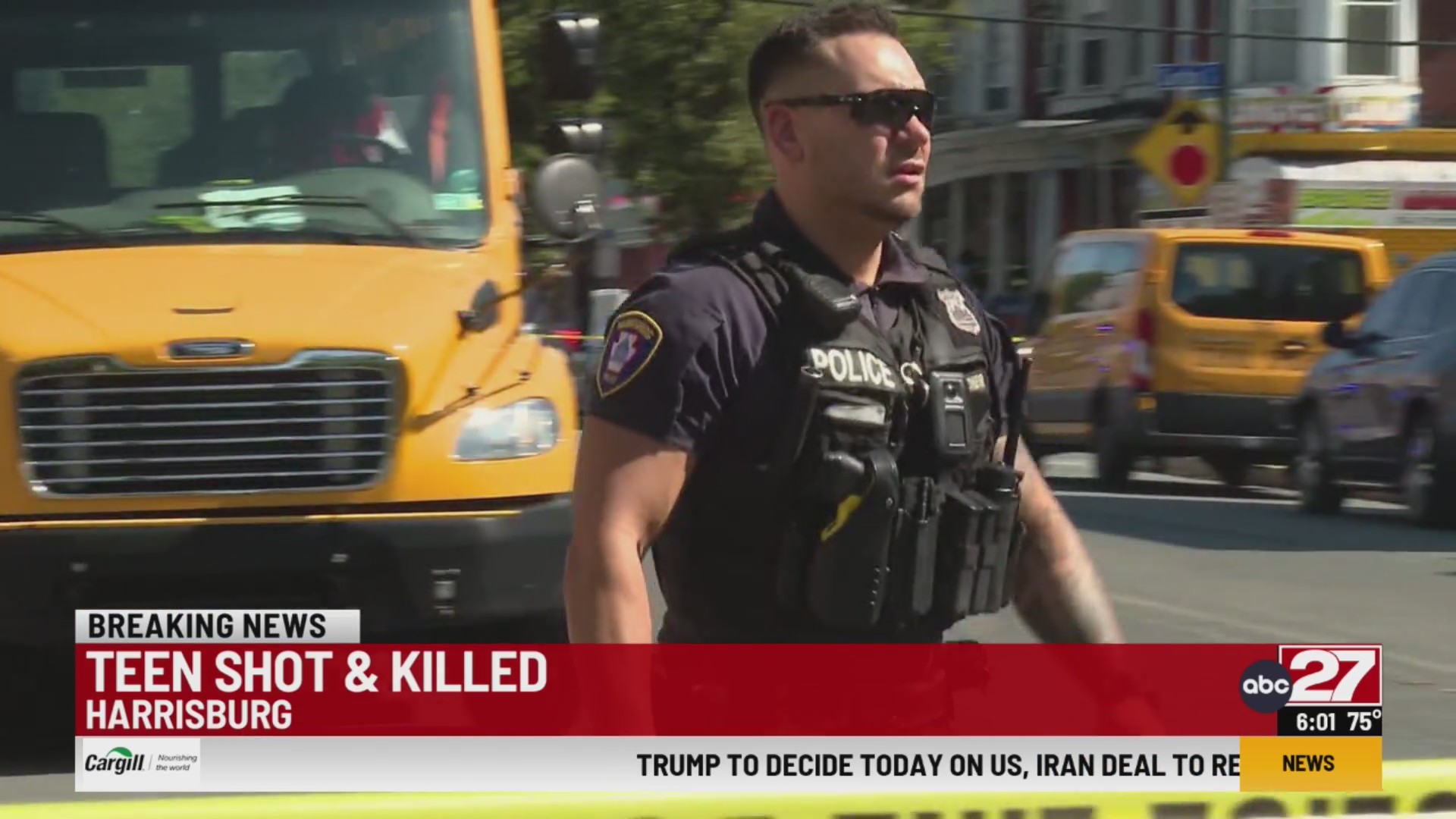 Teenager killed exiting Harrisburg school bus