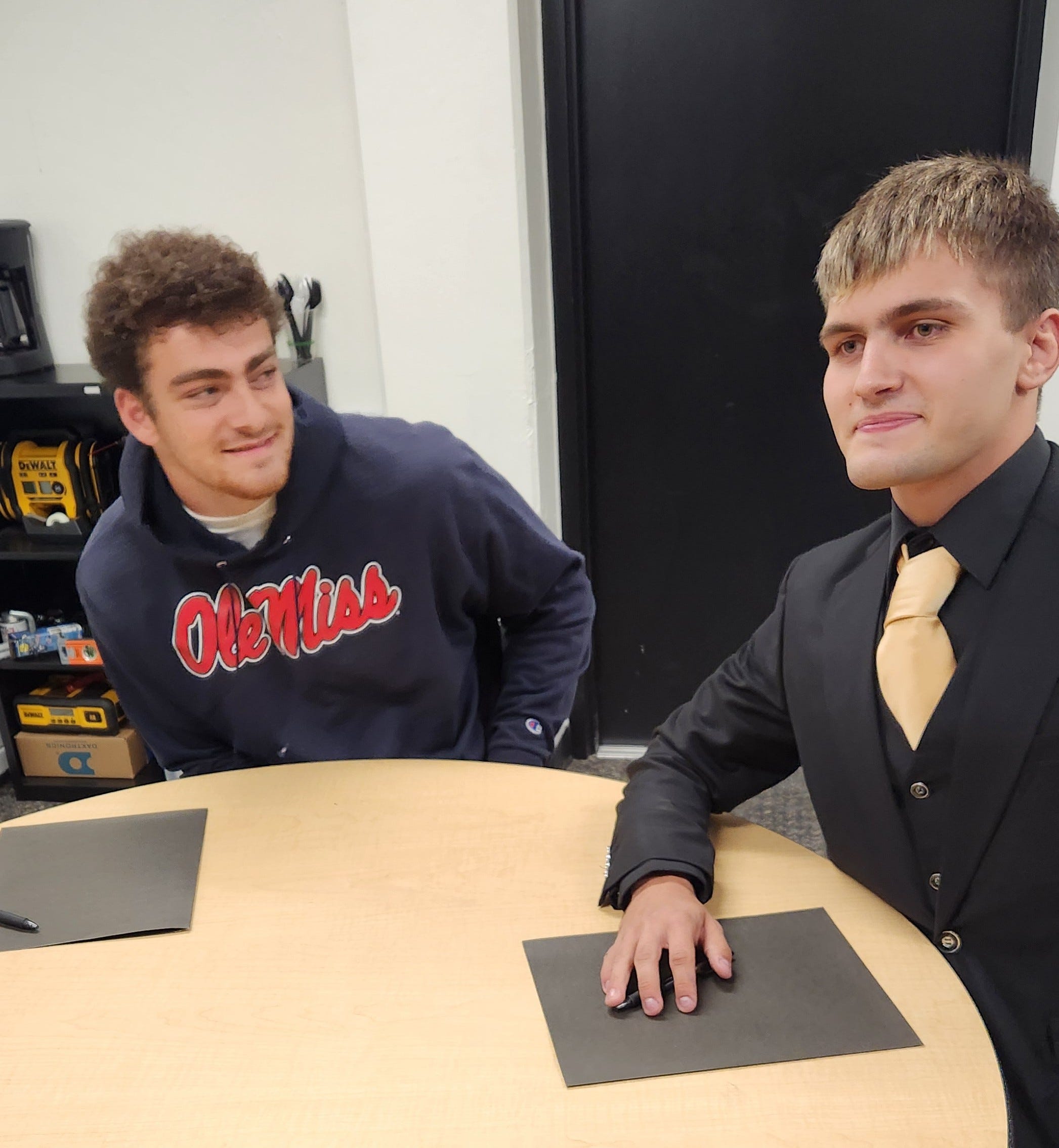 2 Debbie Smith CTE students sign for college athletics