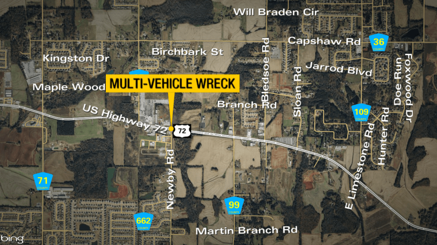 Highway 72 in Limestone County reopens following wreck
