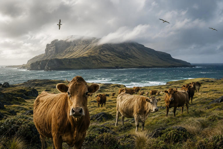 En 1871, un granjero abandonó cinco vacas en una isla remota. 130 años ...