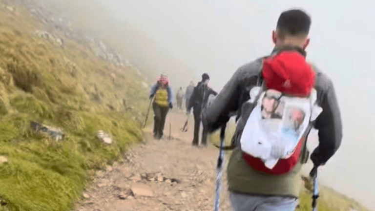 Charity hikers booed for dodging 'Alton Towers-like' queues at final ...