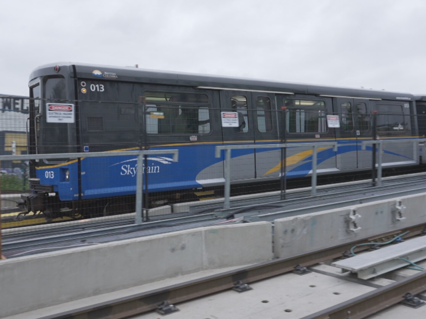 Début des essais sur le prolongement de la ligne Millenium du SkyTrain