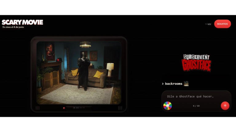 Esta es la loca web interactiva de 'Scary Movie' donde Ghostface hace ...