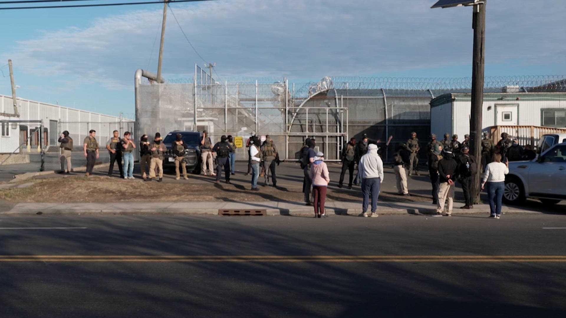 NJ governor sends state police to set up protest zone outside contested ...