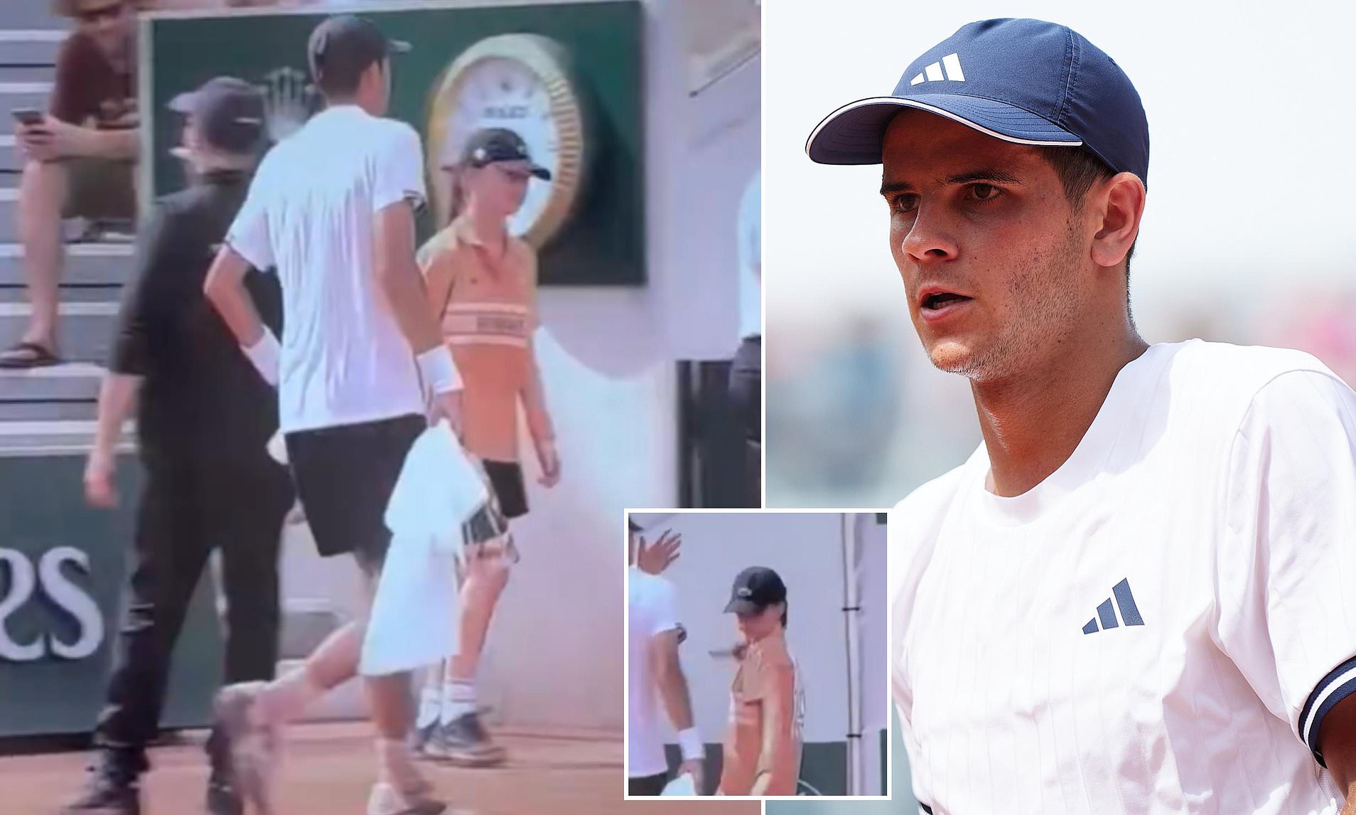Tennis star speaks out on viral clip of him 'shoving' ball girl at ...