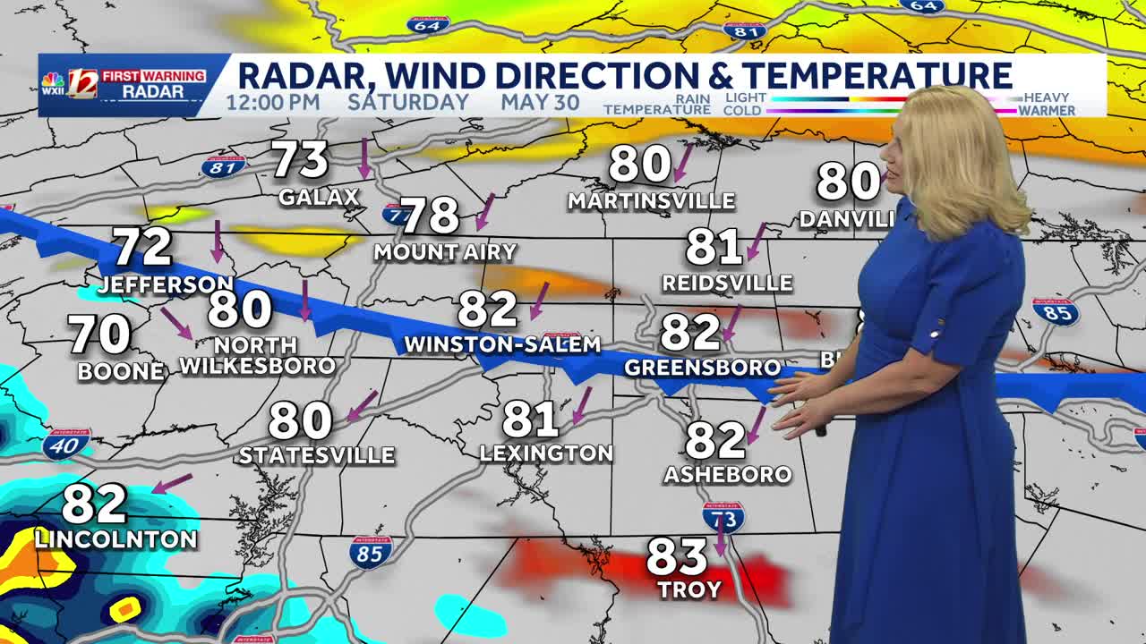 Mild and muggy, May 29 update | Drying out after early Saturday rain ...
