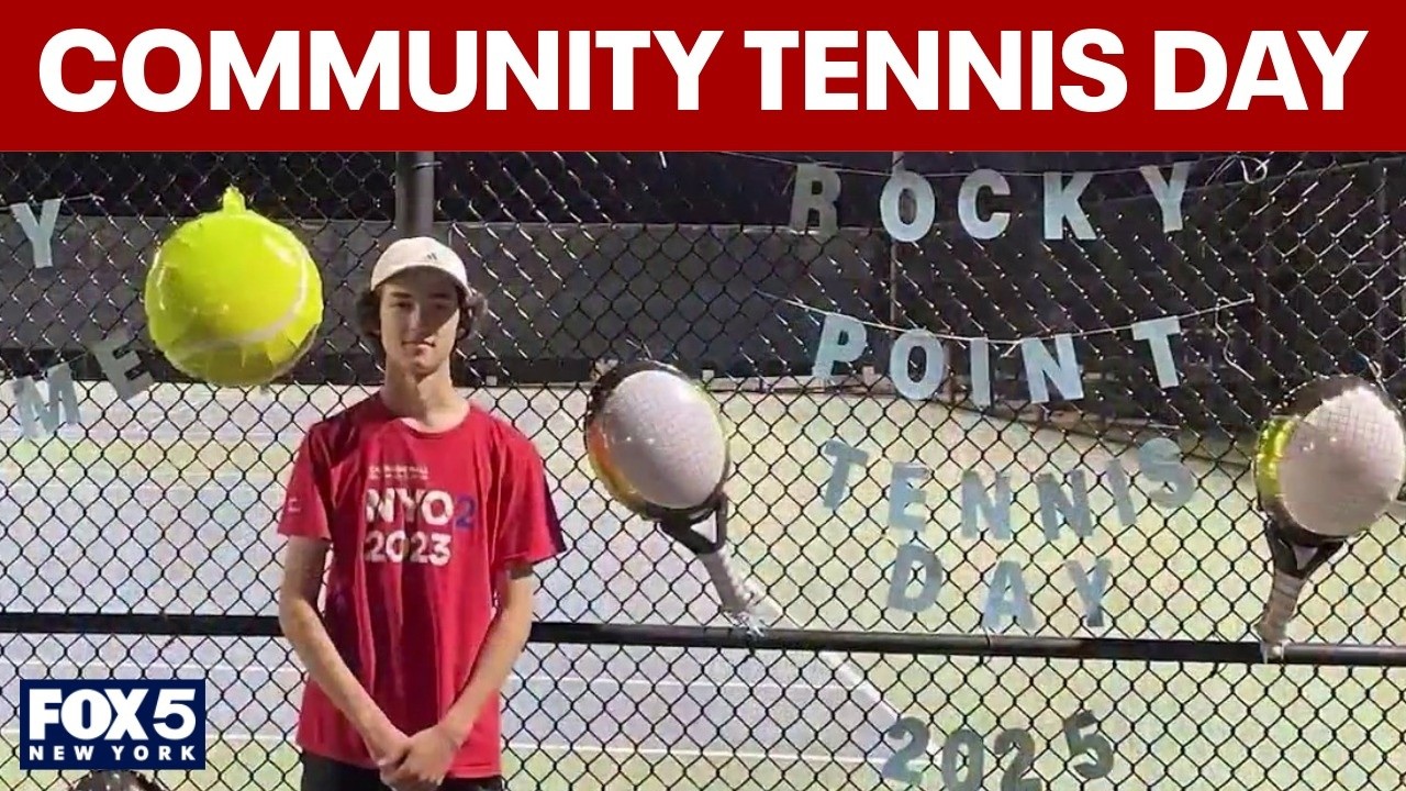 High school senior creates community tennis day