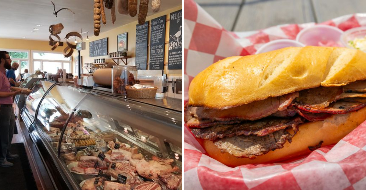 This hidden Indiana butcher shop serves up heavy giant sandwiches ...