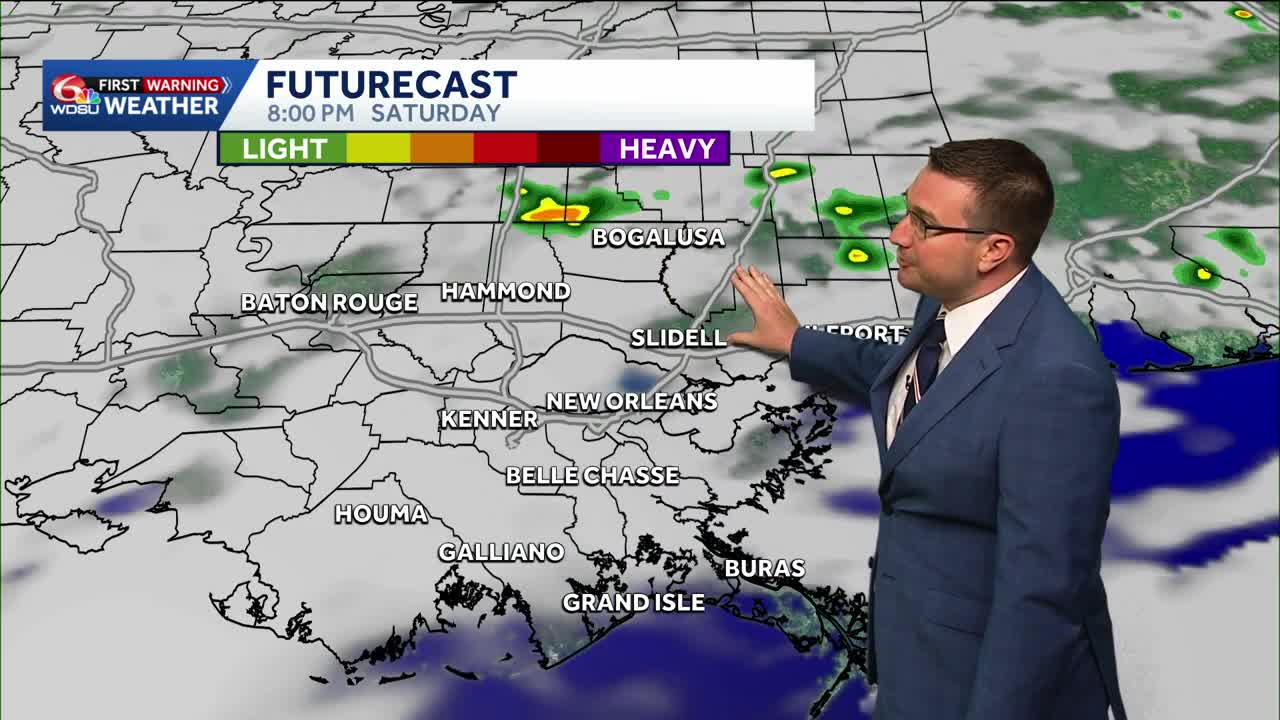 Isolated storms possible this weekend