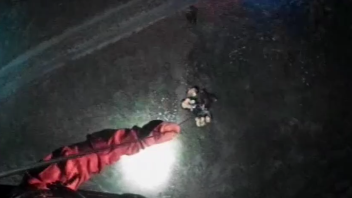 Coast Guard releases video of cave rescue at a Santa Cruz County beach