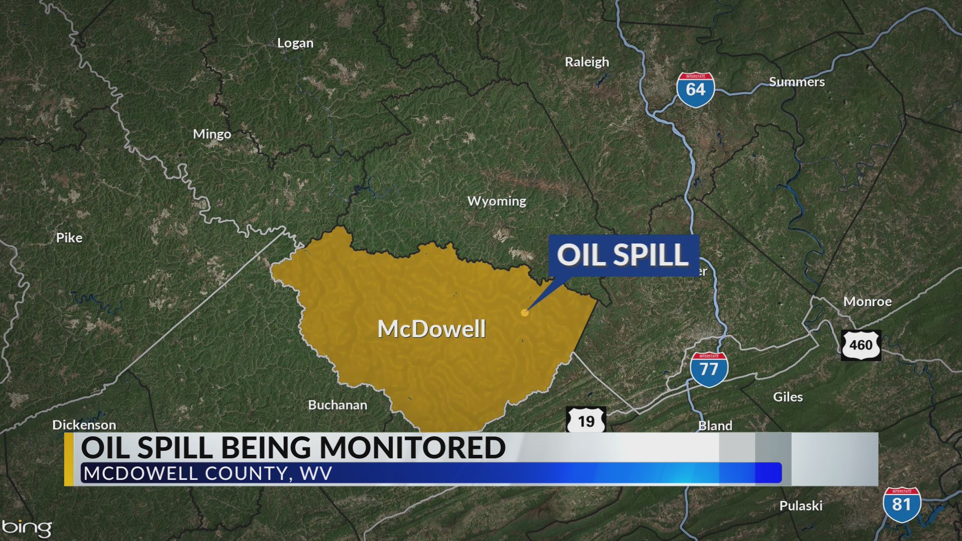 Used oil spills from compressor station in McDowell County