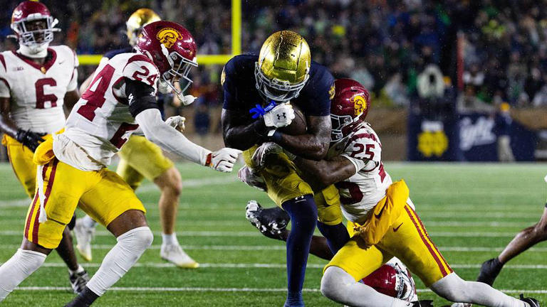Jeremiyah Love's brutal takedown of USC gives ex-Notre Dame star the ...