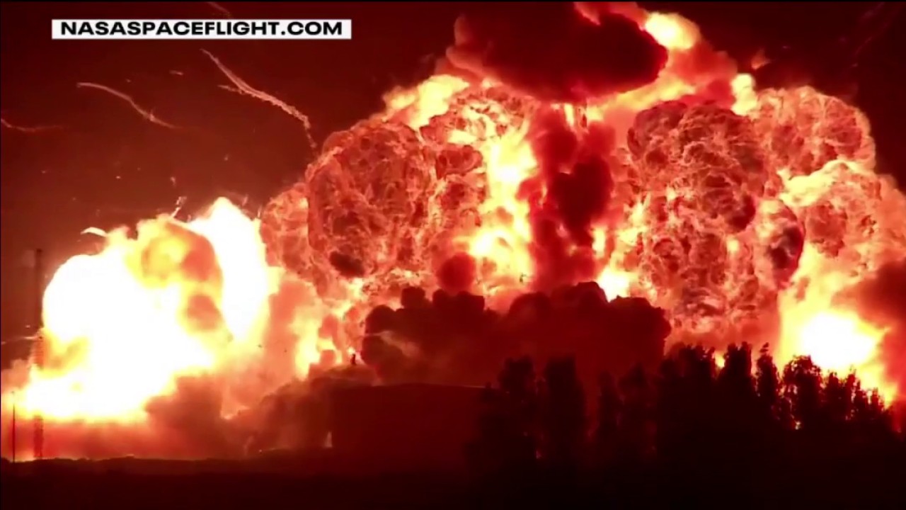 Blue Origin rocket explodes on launchpad