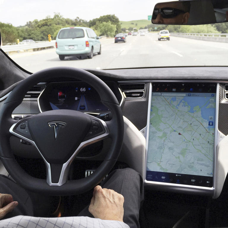 Driver, 87, dies after Tesla on Autopilot mode crashes into pond
