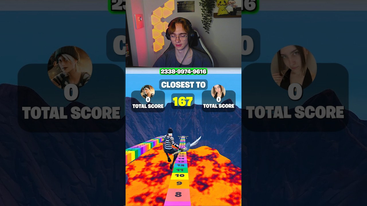 Closest to 167m wins