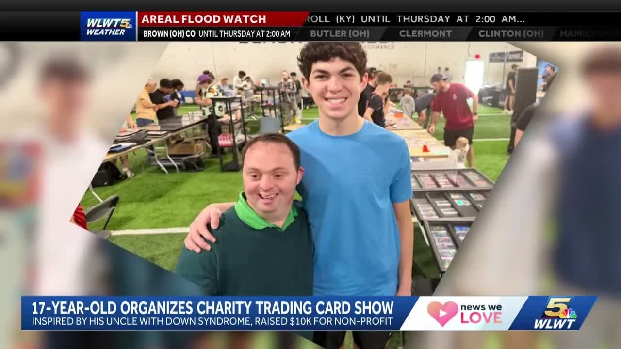 Teen raises $10K for Down syndrome charity through sports card fundraiser