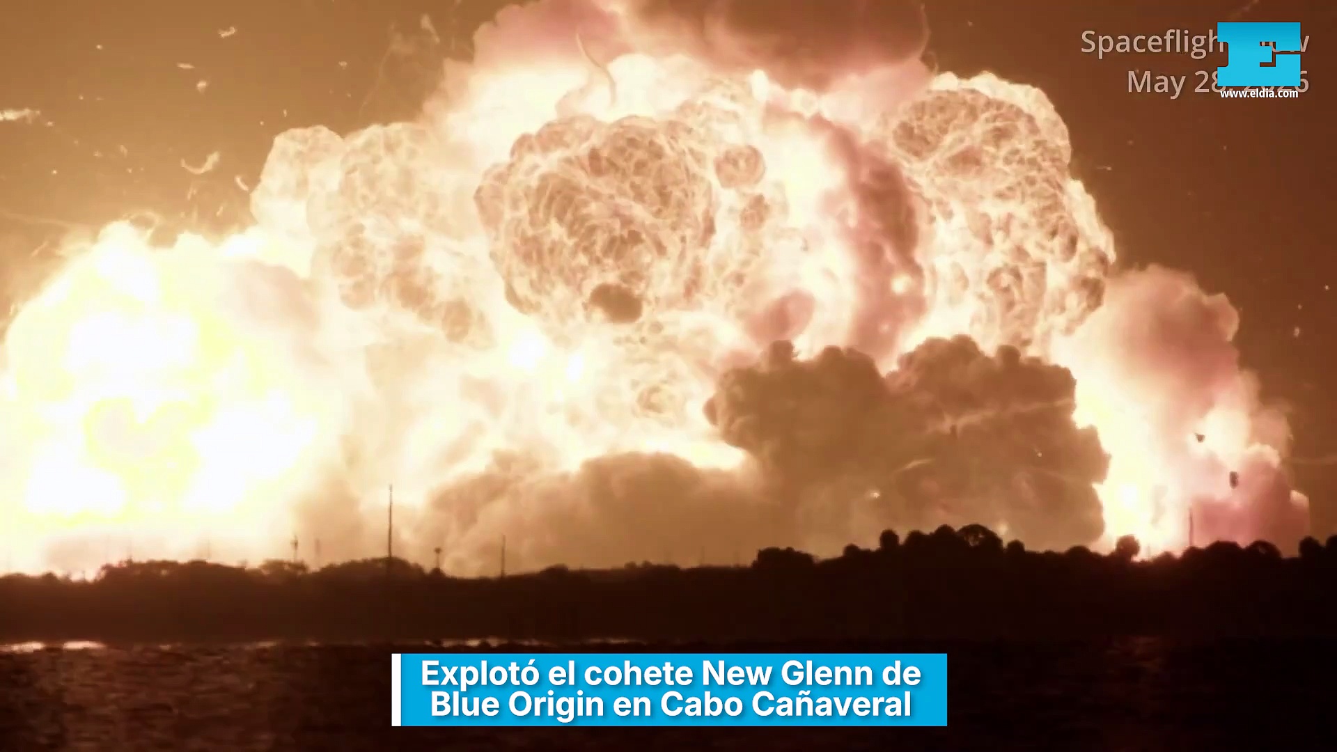 Explotó el cohete New Glenn de Blue Origin en Cabo Cañaveral