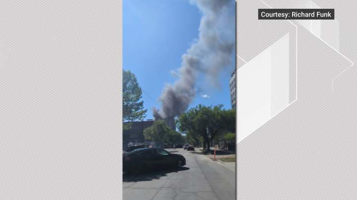 Dozens of people flee fire in downtown Calgary high-rise