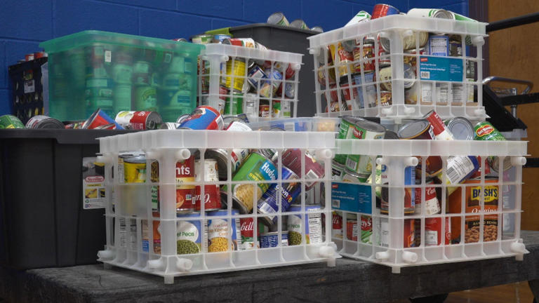Gulfport Central Middle School collects over 1,100 canned food items ...