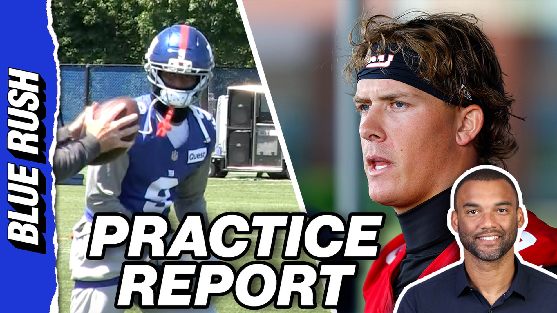 Giants OTA's Day 6: TE's shine, Gunner Olszewski carted off, Jaxson ...