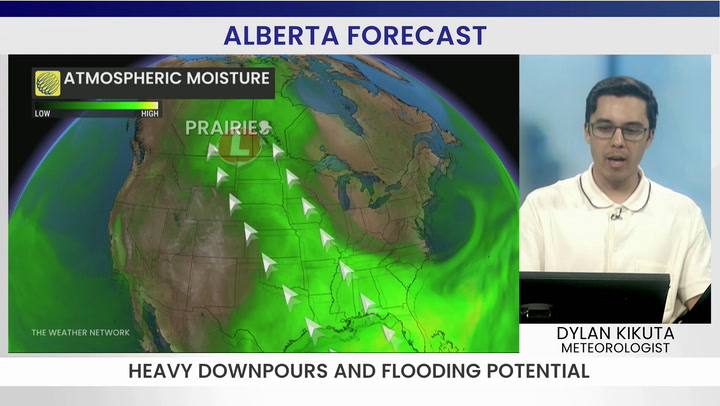 Buckets of rain will fall over Alberta