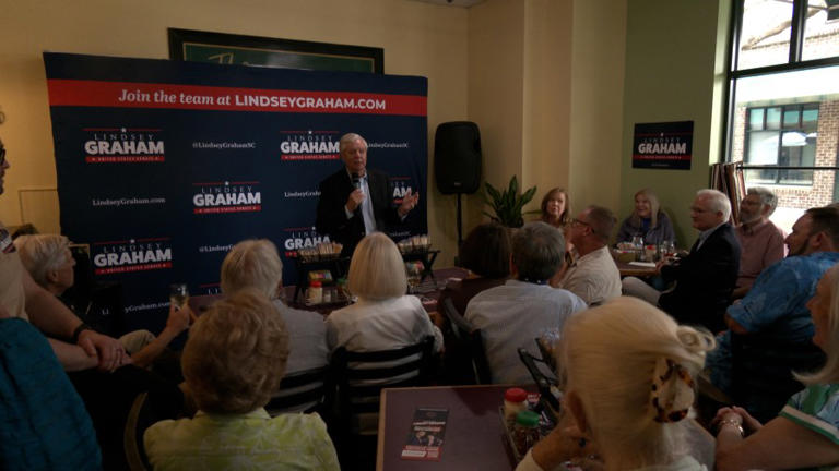 Sen. Lindsey Graham meets Lowcountry voters ahead of primary election
