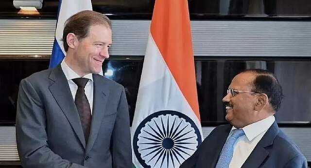 NSA Doval meets Russian deputy PM Manturov in Moscow