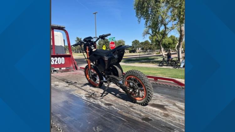 Gilbert police crack down on 'unsafe' e-bike, e-motorcycle use