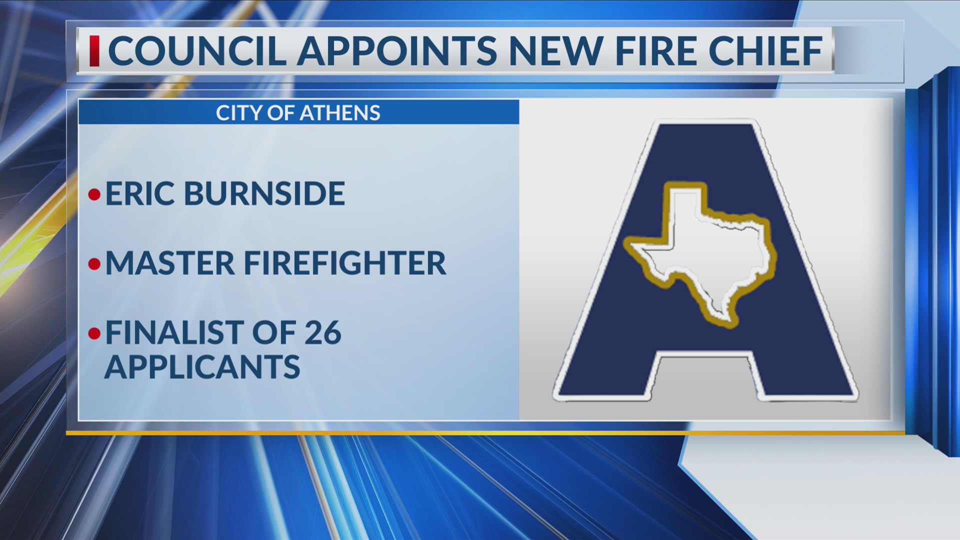 Athens City Council appoints new fire chief