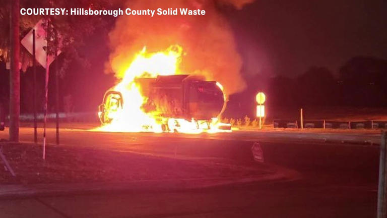 Hillsborough County warns of rising garbage truck fires linked to ...